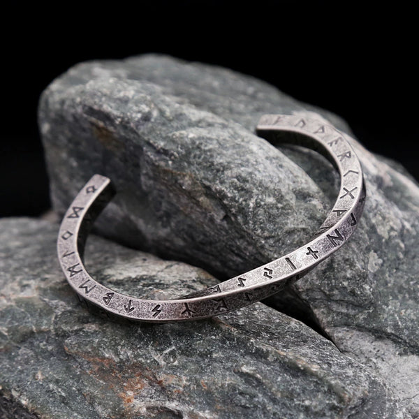 Channel Viking Power with the Viking Twist Cuff Bangle | Rune Engraved ...
