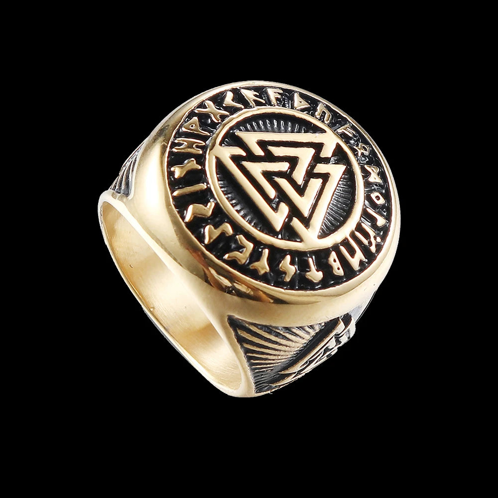 Viking Ring - Bronze Valknut Symbol – Valhalla Vikings