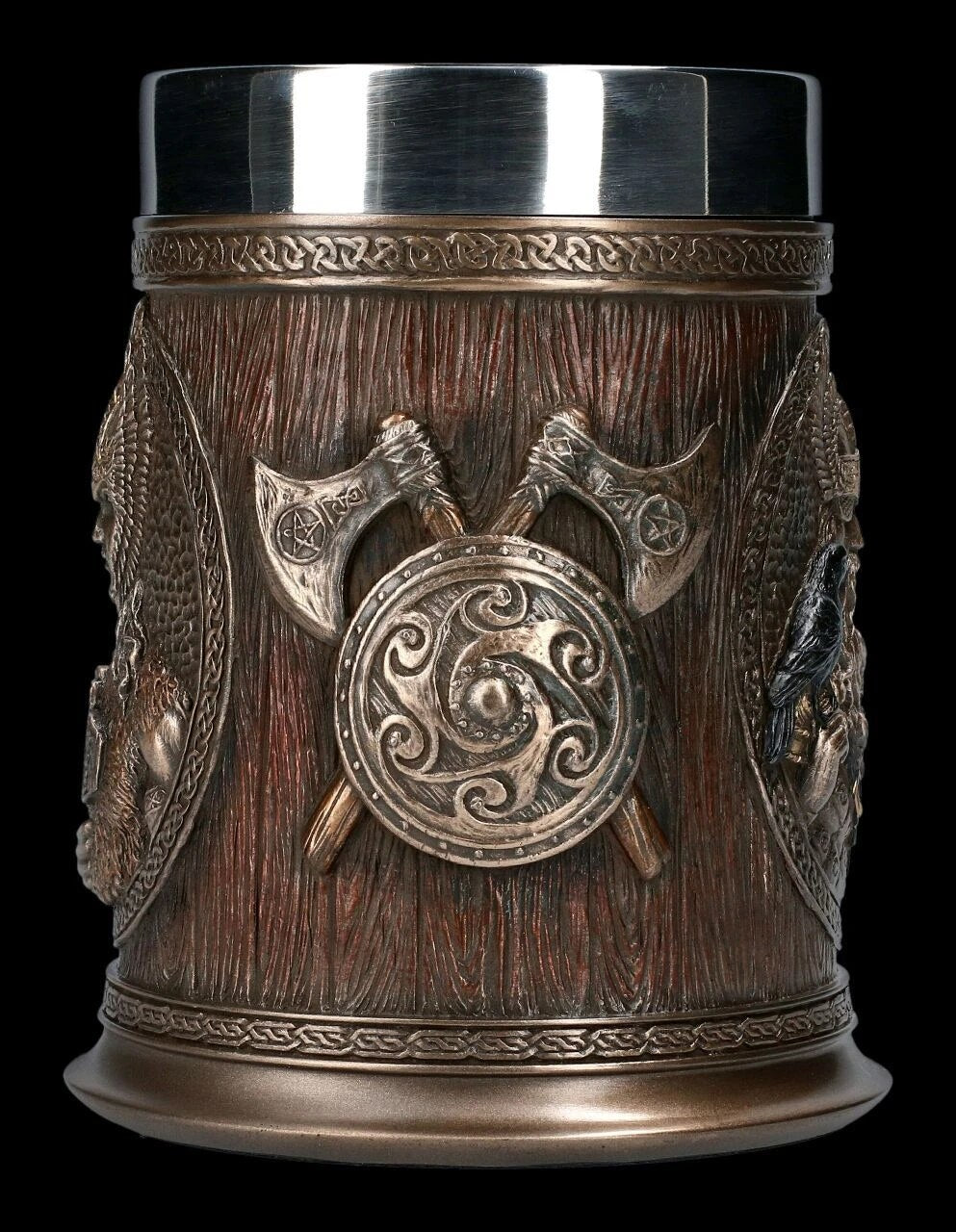 Norse Gods Thor And Odin Viking Beer Mug - Valhalla Vikings