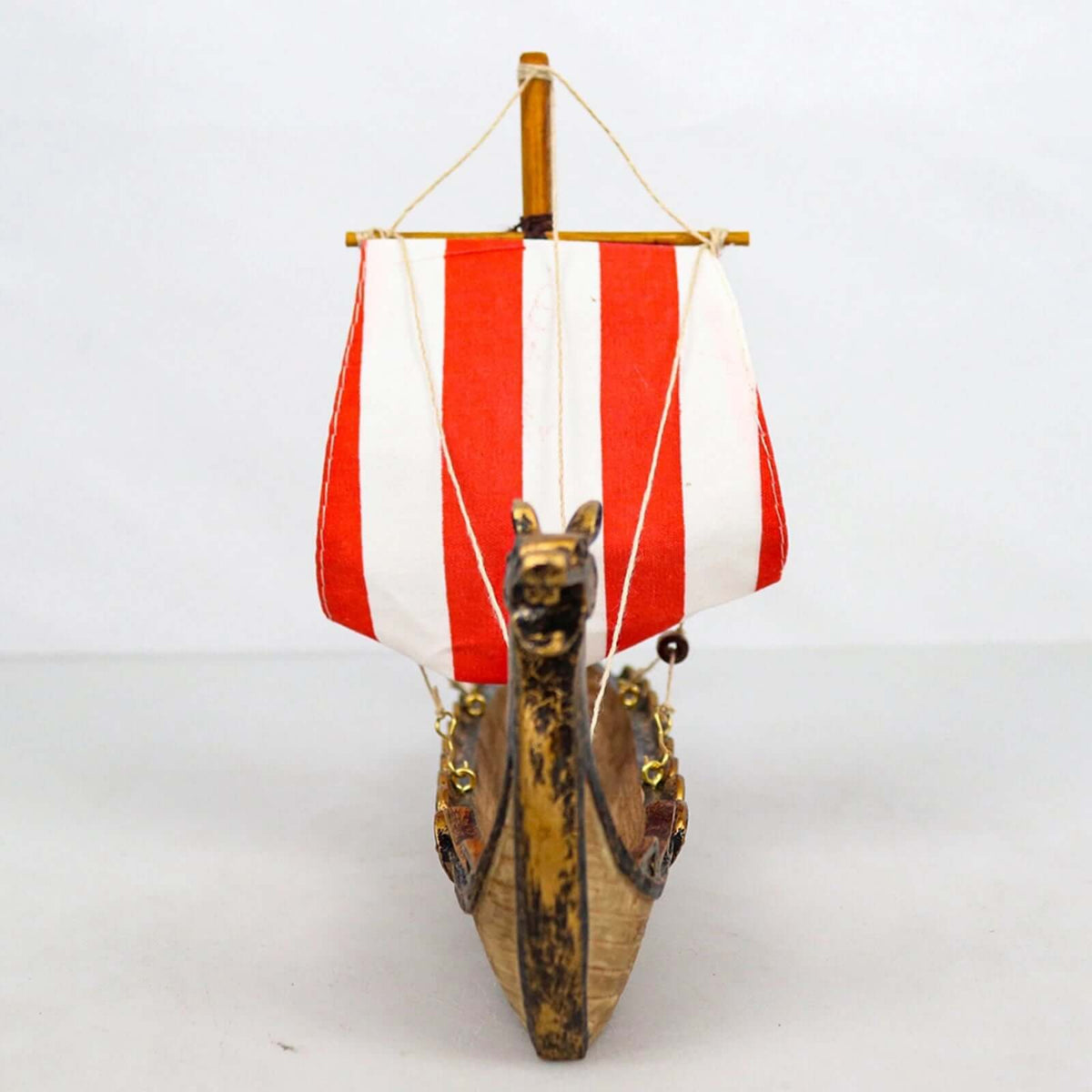 Drakkar Viking Longship Model With Mast And Sail - Valhalla Vikings