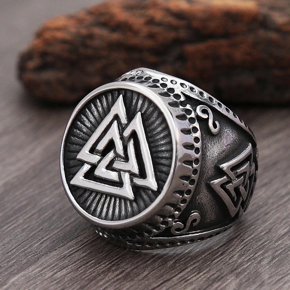 Viking Ring - Triple Valknut – Valhalla Vikings