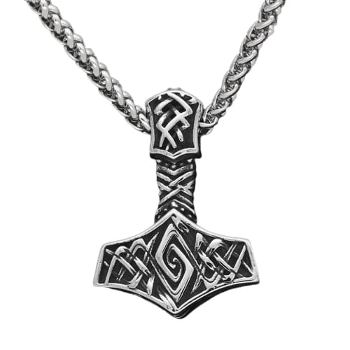 Thor Hammer Necklace - Nordic Knot - Valhalla Vikings