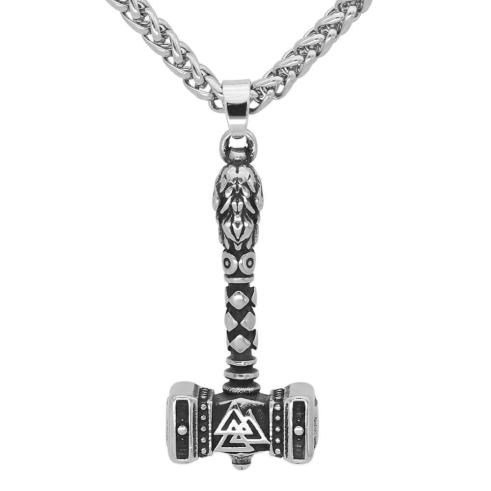 Thor Hammer Necklace - Valknut - Valhalla Vikings