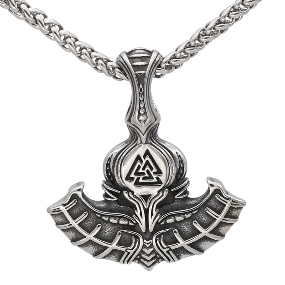 Thor Hammer Necklace - Valknut Symbol – Valhalla Vikings