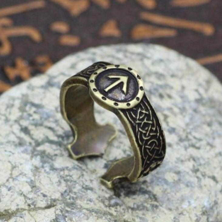 Viking Ring - Tiwaz Rune - Valhalla Vikings